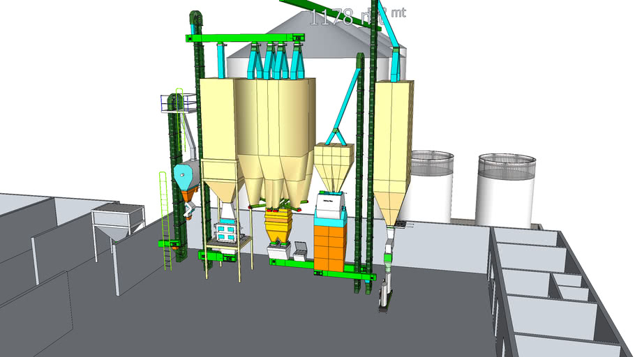 CONGO FEED MILL MODEL | 3D Warehouse