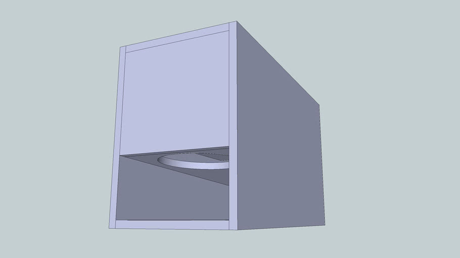 Tapped horn subwoofer box