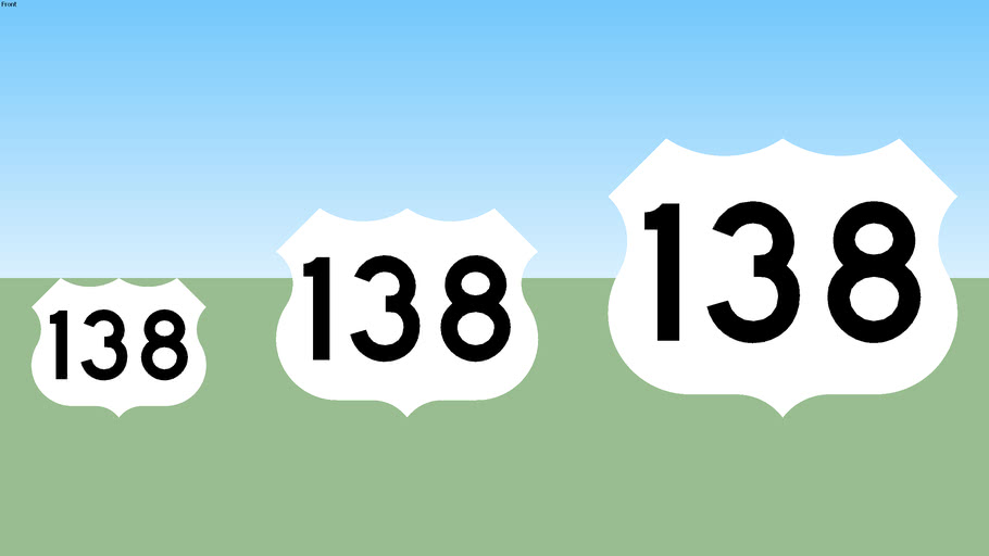 U.S. 138 Sign | 3D Warehouse