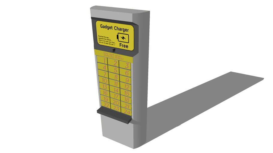Gadget - Phone/Tablet/Laptop Charging Station/Point/Lockers | 3D Warehouse