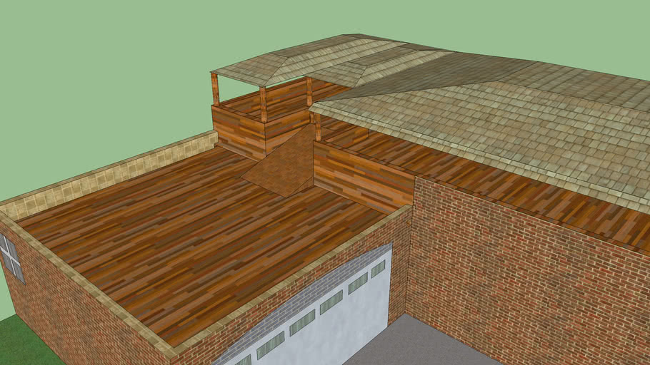 House with Roof-Top Area | 3D Warehouse