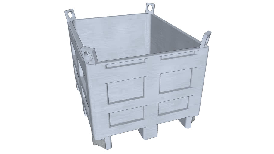 CASSONE BOX METALLICO VUOTO CONTENITORE MORSETTI TUBOLARI ANCORAGGI PER ...