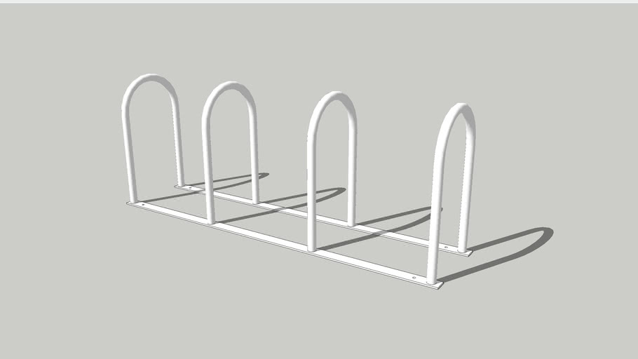 Bike Rack: The Rambler Wide Bike Corral 8 | 3D Warehouse