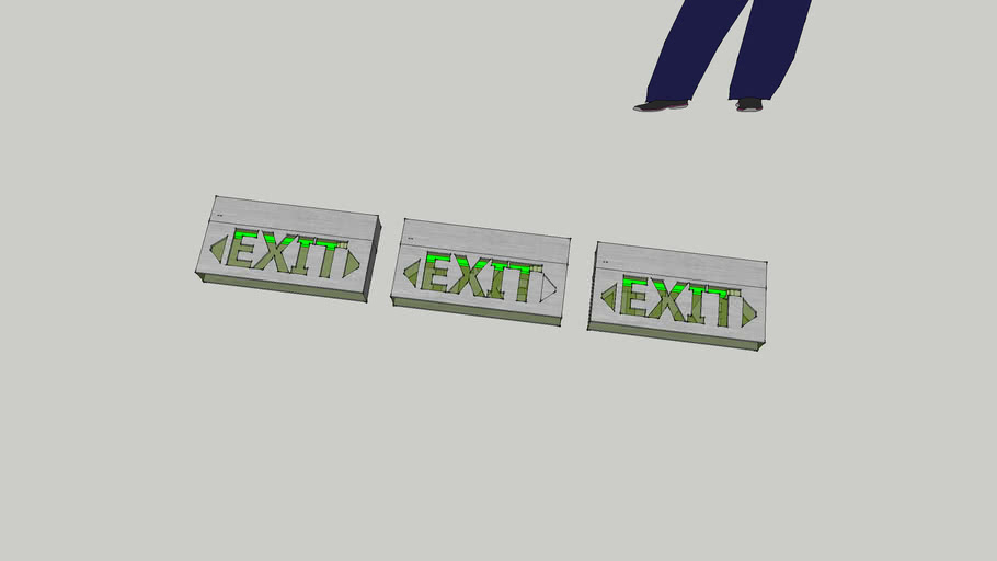 Exit Signs | 3D Warehouse