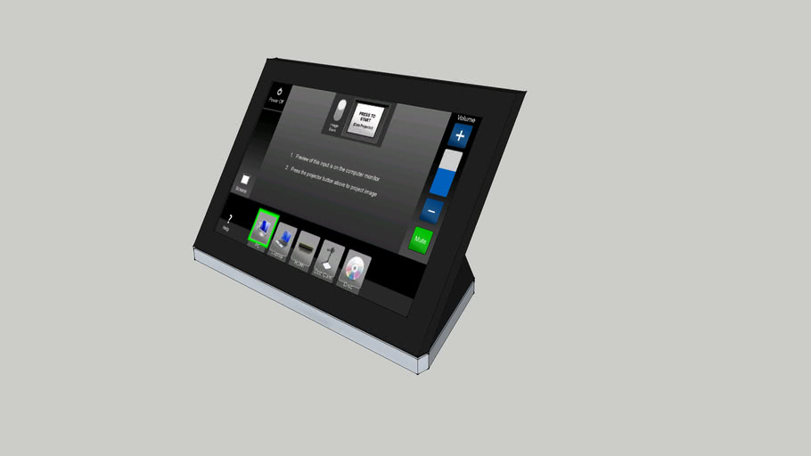 AMX MST-1001 Touch Panel | 3D Warehouse