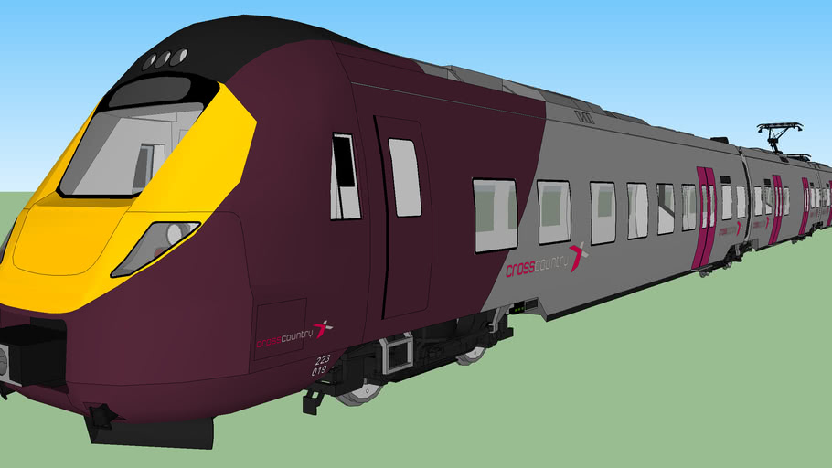 Class 223 City Voyager CrossCountry (XC) 4-Car | 3D Warehouse
