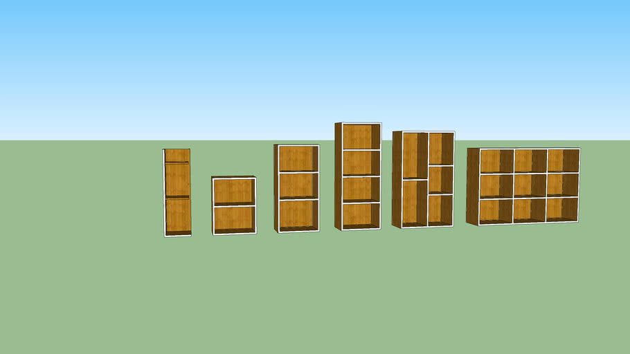 Wooden Rack Set | 3D Warehouse