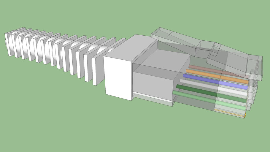Conector RJ 45 | 3D Warehouse