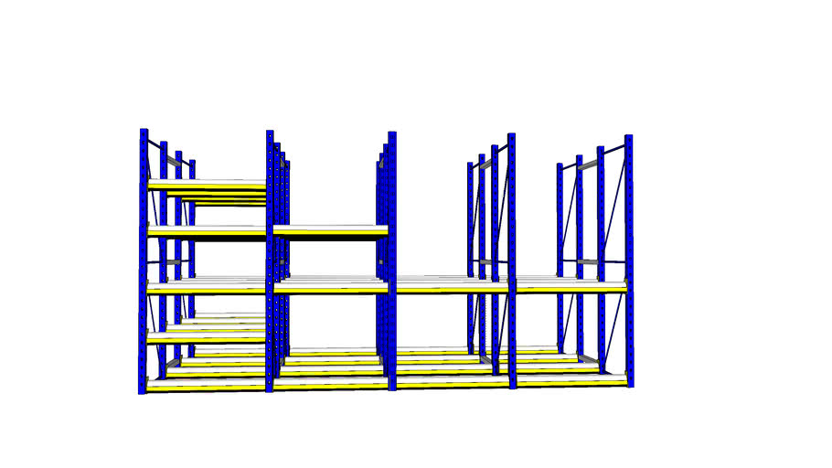 MULTI BAY LUMBER RACK | 3D Warehouse