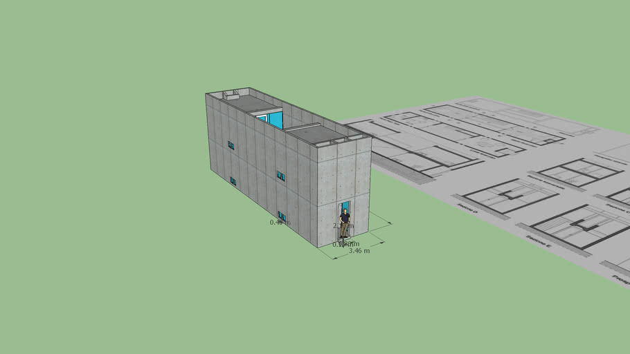 Azuma House - Tadao Ando (JAPD) | 3D Warehouse