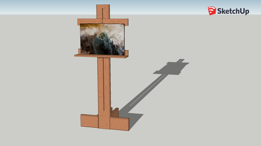 Artist's Easel | 3D Warehouse