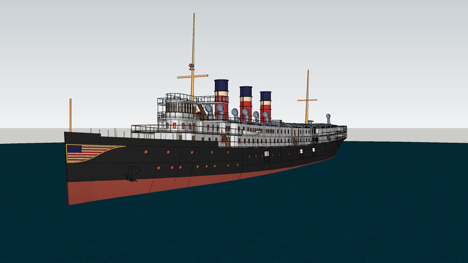 S.S Waterloo (1905) WIP | 3D Warehouse