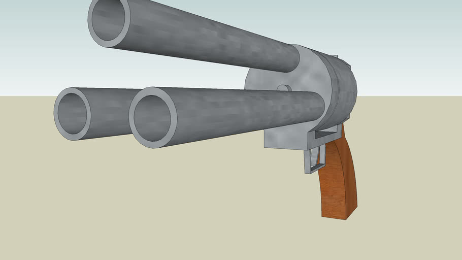 Tri-Barreled Gun | 3D Warehouse