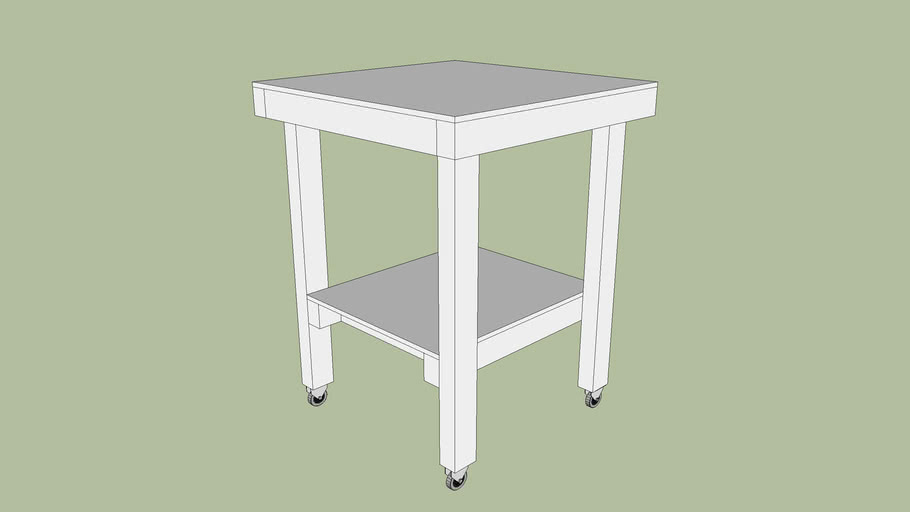 Work table on wheels | 3D Warehouse