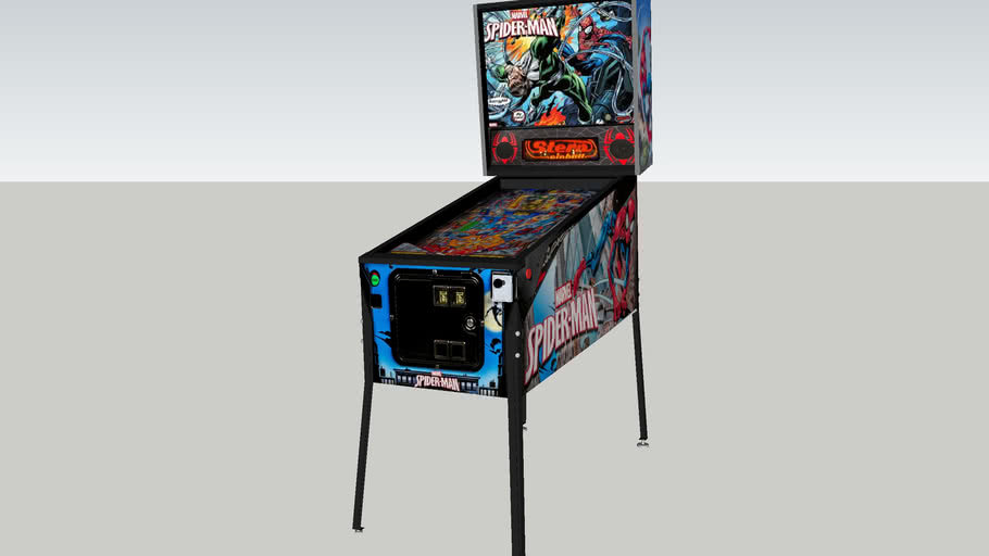 Ultimate Spider-Man pinball machine | 3D Warehouse