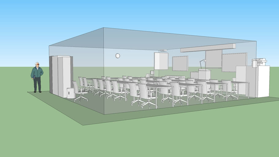 CLR01 - CLASSROOM, TABLE/CHAIR | 3D Warehouse