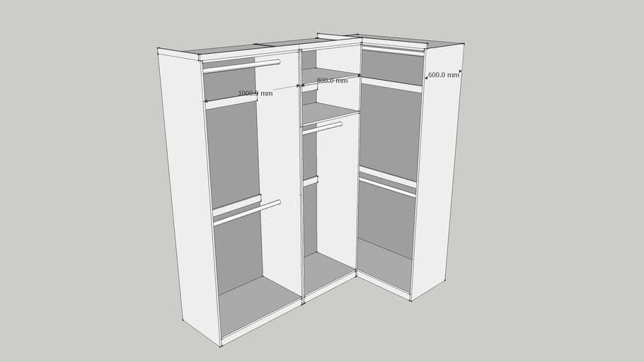 Walk in closet design | 3D Warehouse