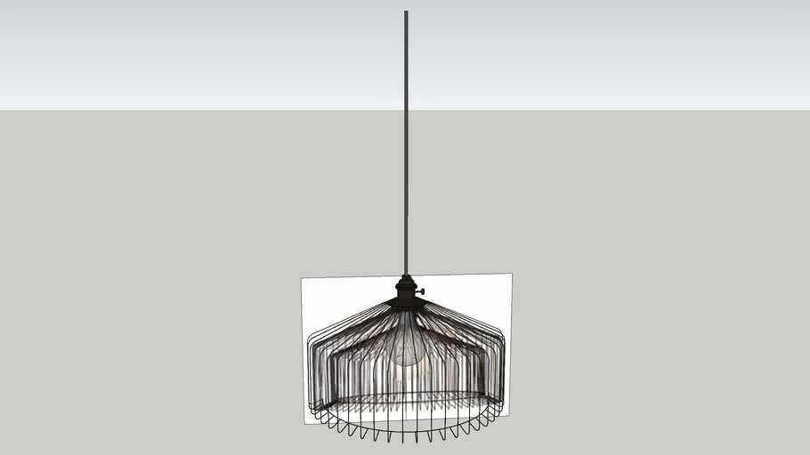 Wireframe Pendant Light | 3D Warehouse