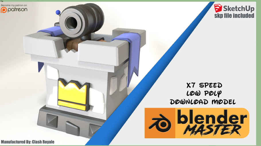 clash royal king tower | 3D Warehouse