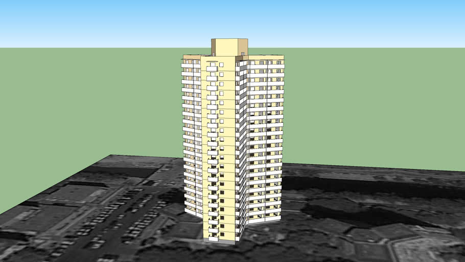 20-storey residential building | 3D Warehouse