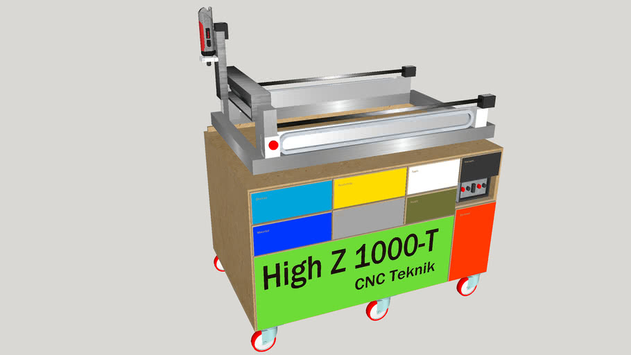 Heiz High-Z 1000-T cnc with table | 3D Warehouse