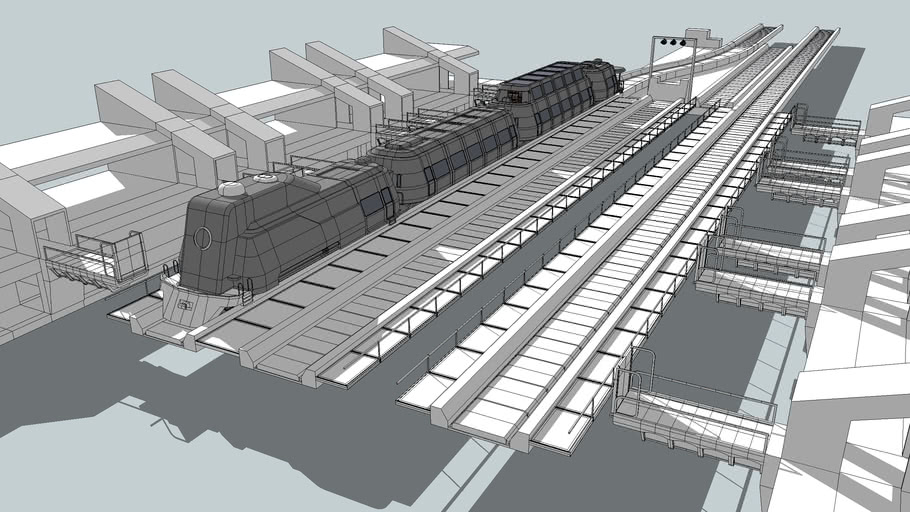 railway station | 3D Warehouse