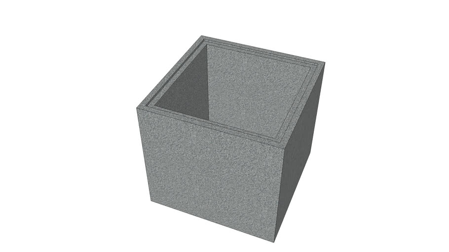 Regard béton 1000x1000 - STRADAL | 3D Warehouse