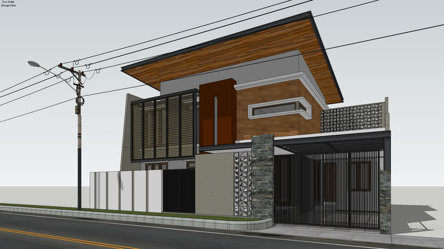modern house project 15x12m2 | 3D Warehouse