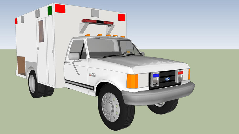 Type 1 ambulance ford f 250 model 1989 | 3D Warehouse