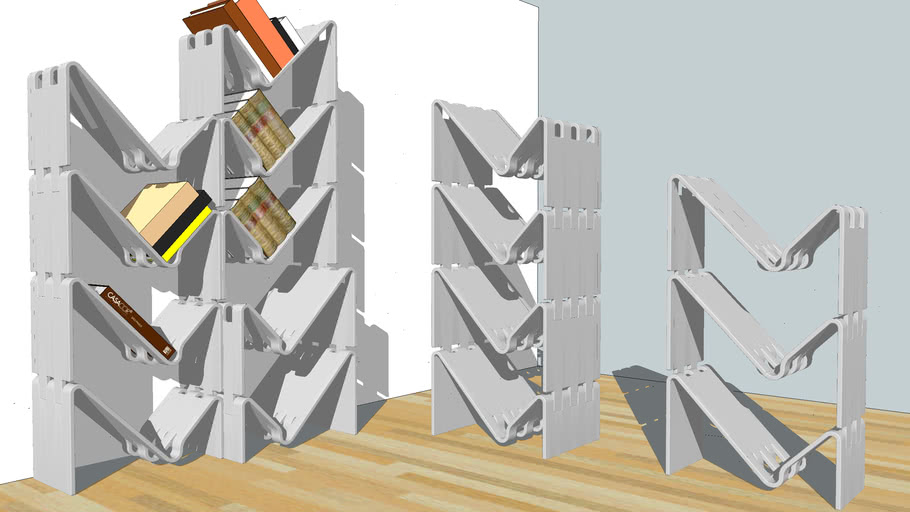Alpha - a modular room divider/bookshelving system | 3D Warehouse