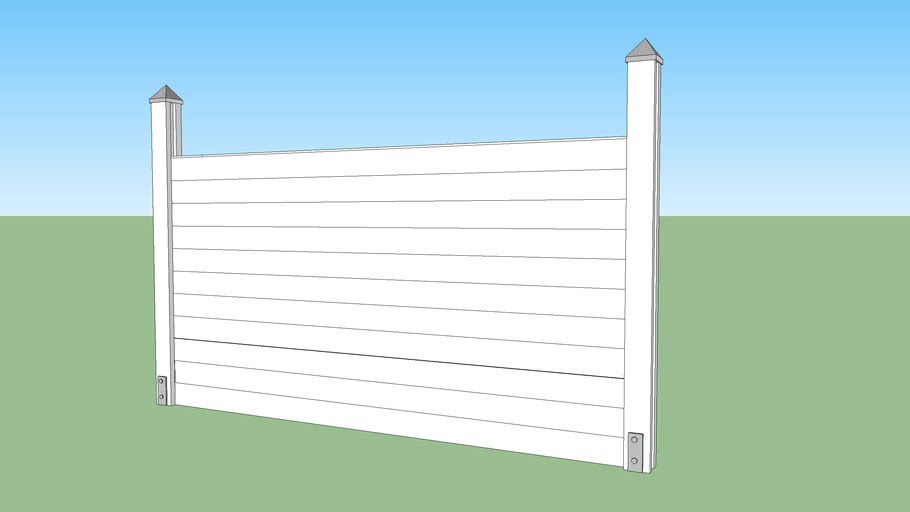 Screening wooden fence element | 3D Warehouse