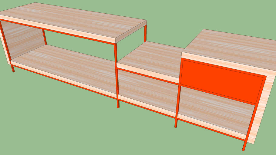Modern Stereo Bench | 3D Warehouse