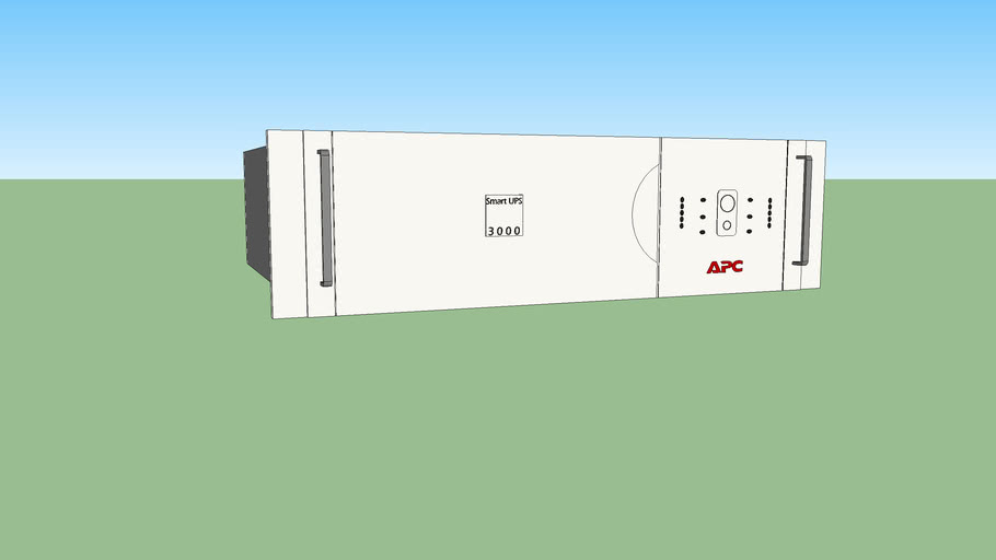 APC Smart UPS 3000 rackmount UPS unit | 3D Warehouse