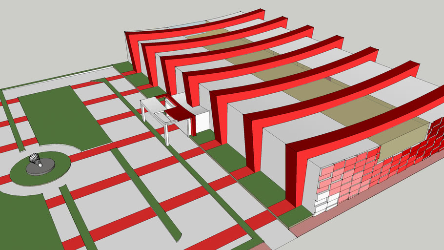 multipurpose hall | 3D Warehouse