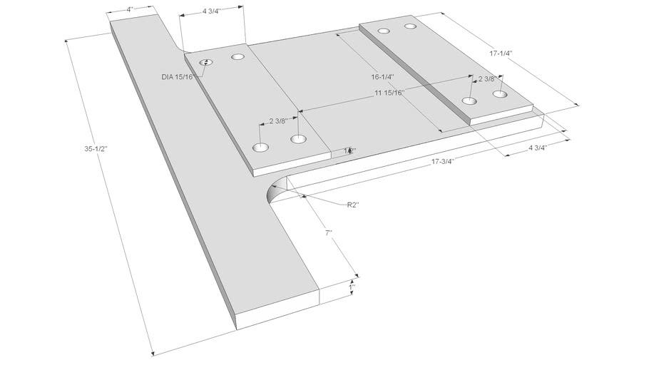 MOTOR BASE PLATE | 3D Warehouse