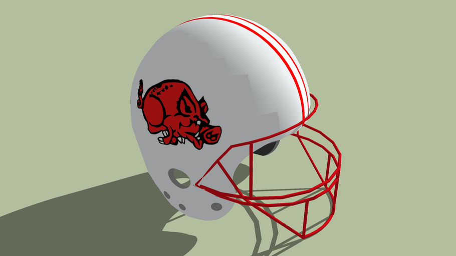 Fursty Razorbacks football helmet | 3D Warehouse