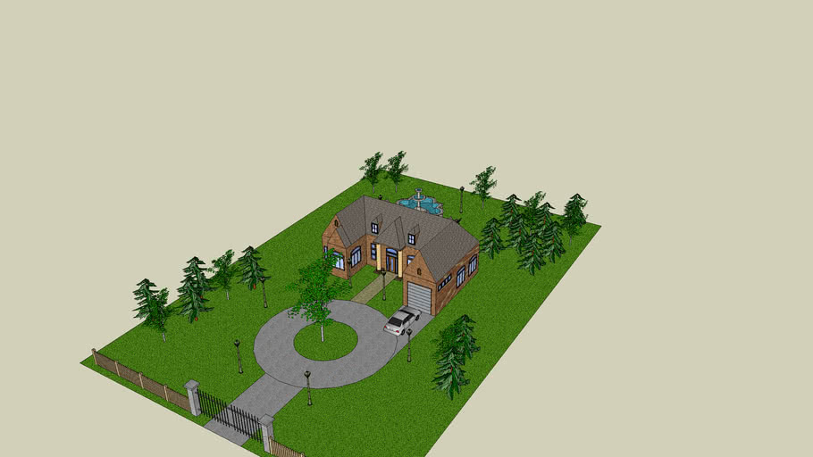 Golf Course Mansion | 3D Warehouse