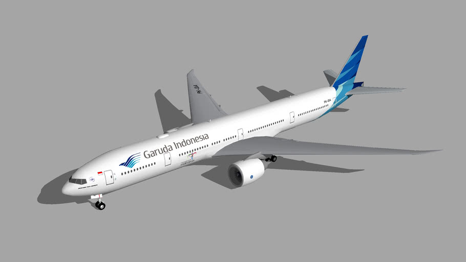 Garuda Indonesia Boeing 777-300ER 1 | 3D Warehouse