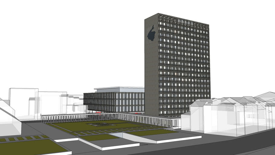 cité administrative Liège | 3D Warehouse