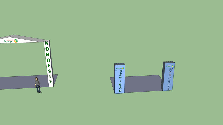 Modelos de portico de entrada | 3D Warehouse