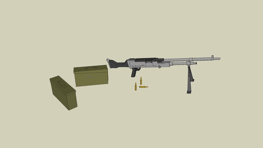 FN MAG - 7.62 | 3D Warehouse