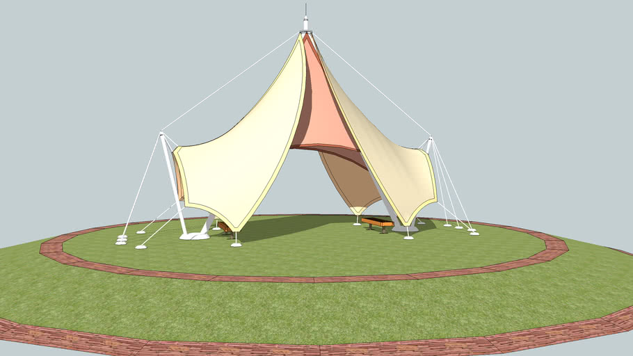 PARABOLIC TENT AND PLAY AREA | 3D Warehouse