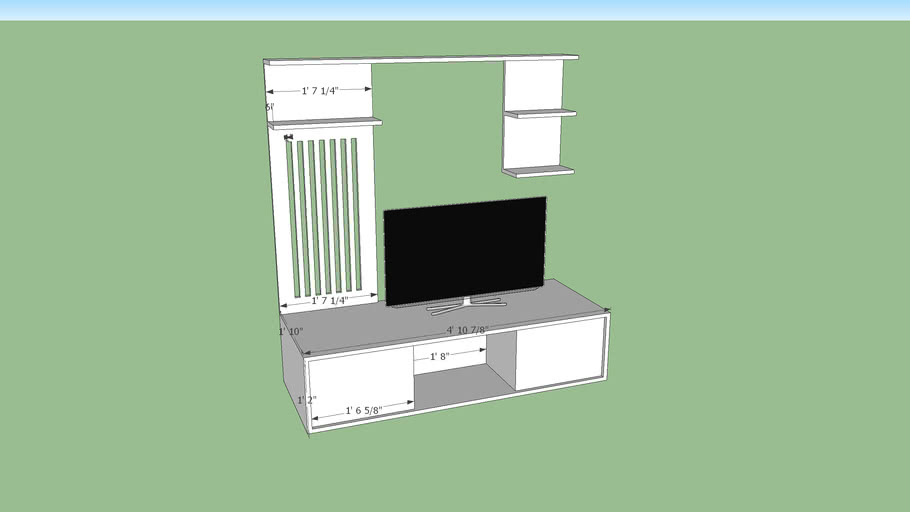 TV Unit-2 | 3D Warehouse