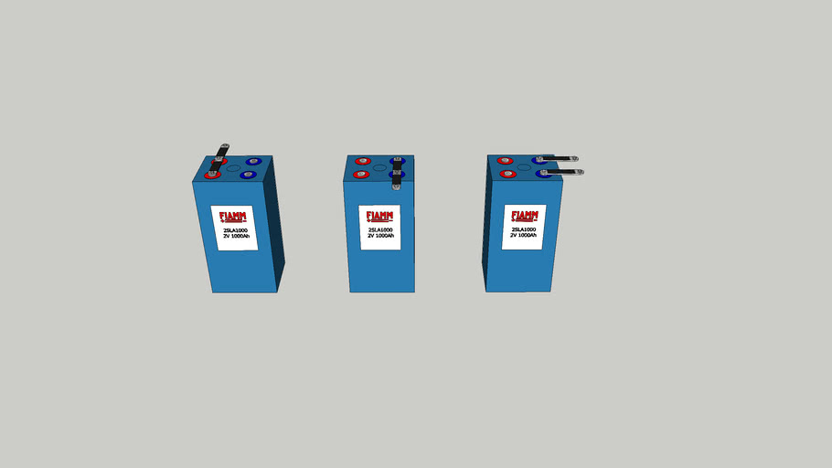 FIAMM 2SLA1000 | 3D Warehouse