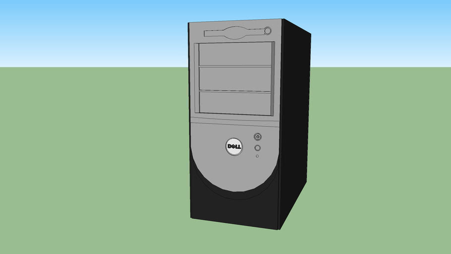 Dell Dimension 8100 desktop PC tower | 3D Warehouse