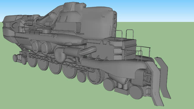 Fallout 4 locomotive (un-textured) | 3D Warehouse