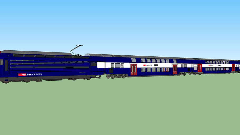 SBB S-Bahn Zürich DPZ mit Re 450 | 3D Warehouse