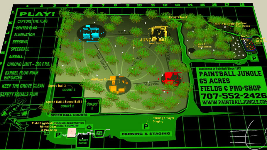 Paintball Jungle 3D Map | 3D Warehouse
