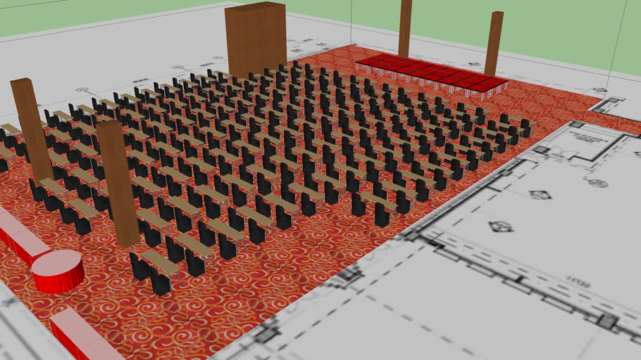 classroom setup grand ballroom astonpalembang | 3D Warehouse