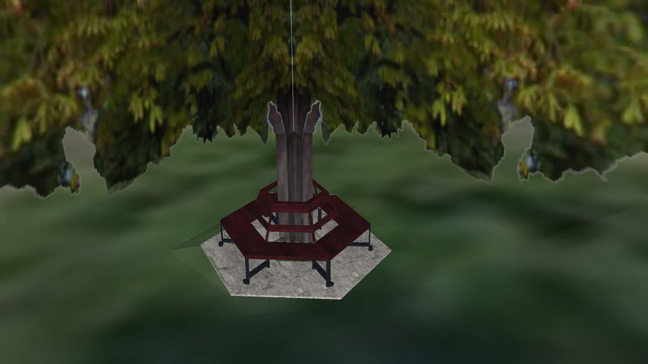 Tree and Bench | 3D Warehouse